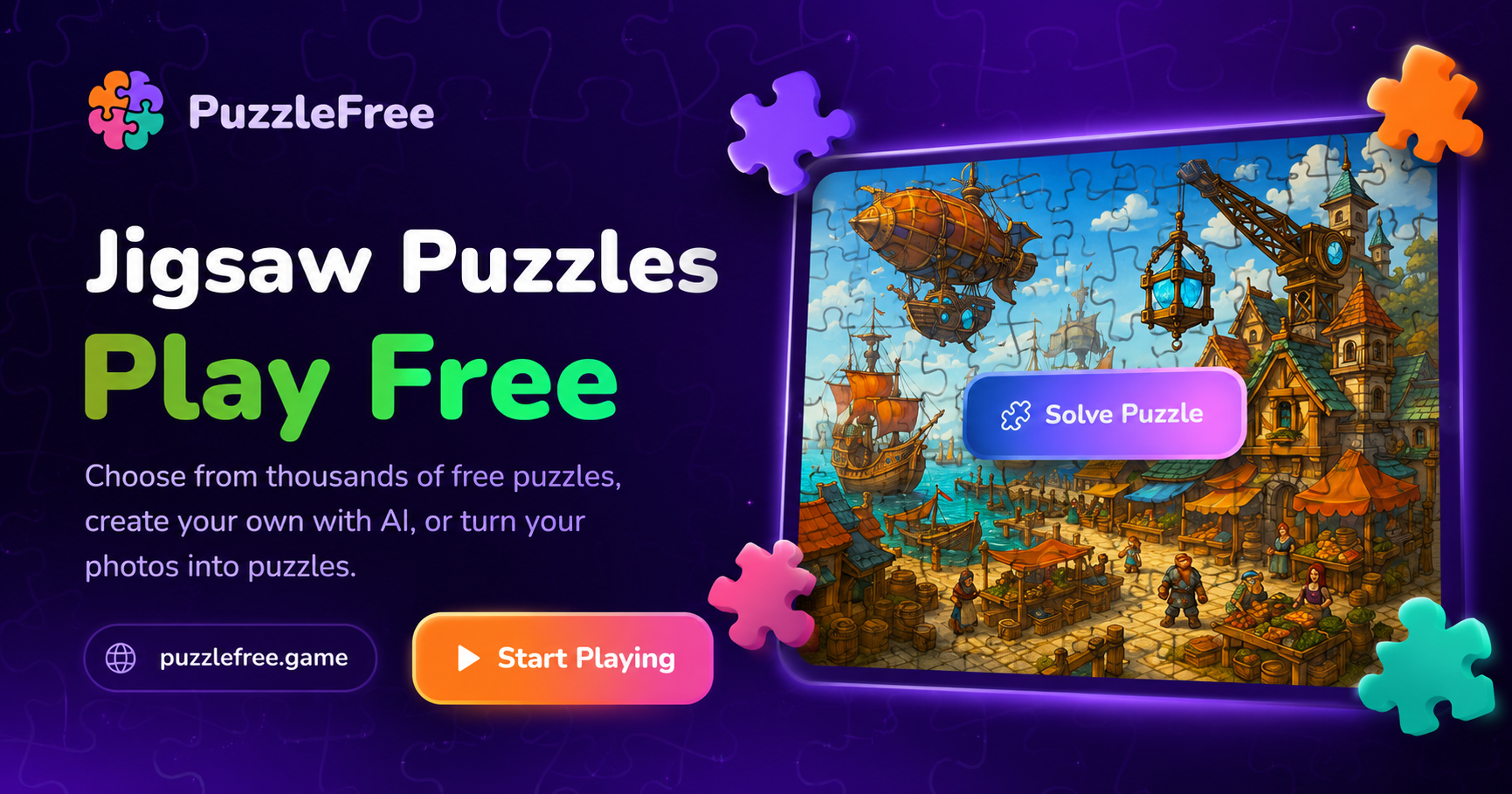 PuzzleFree — Free Online Jigsaw Puzzles